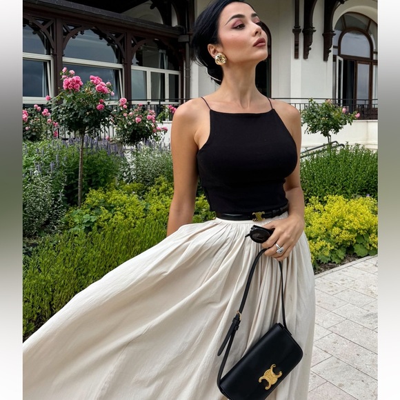 Zara | Skirts | Zara Ruffly Waist Skirt Zw Collection | Poshmark